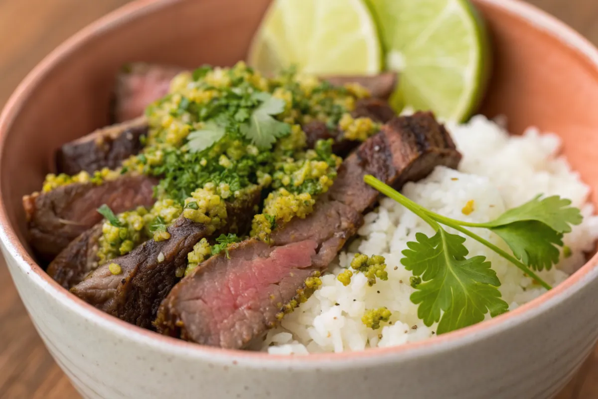 Cilantro Lime Steak Bowls Recipe